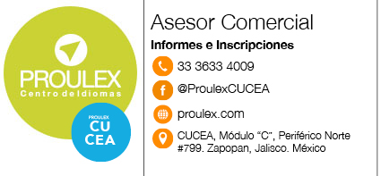 PROULEX Centro de Idionas · INGLÉS · FRANCÉS · ALEMÁN · CHINO MANDARÍN ...